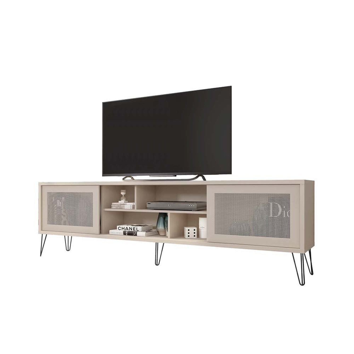 Rack para TV até 75 Polegadas Industrial Retrô 220cm em BP Porta Telada ...