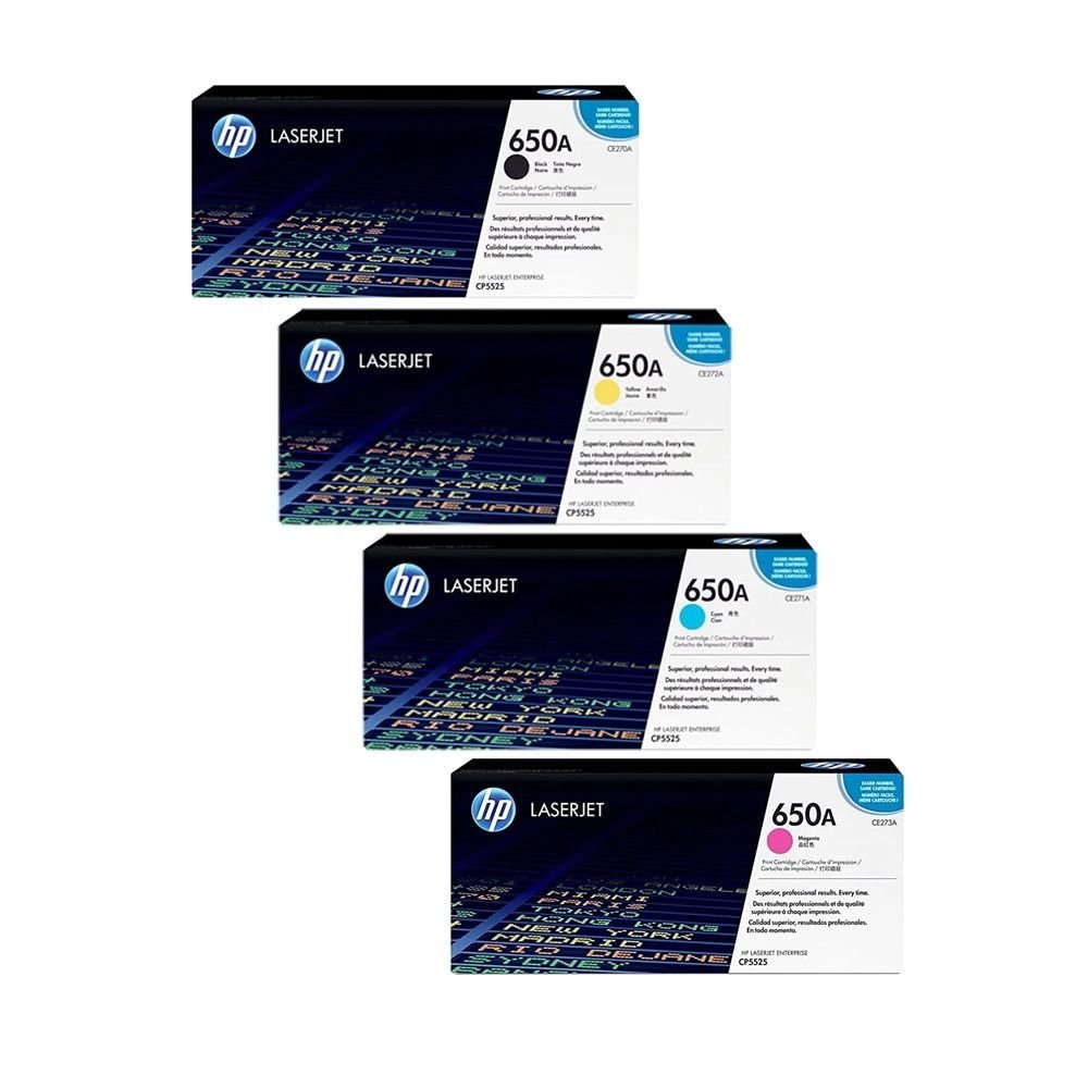 Kit Toner Original Hp 650a Ce270a / Ce271a / Ce272a / Ce273a ...