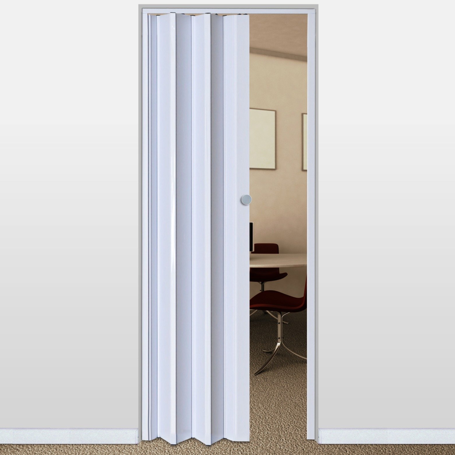 Porta Sanfonada Branca 80cm Easy Lock Araforros | MadeiraMadeira