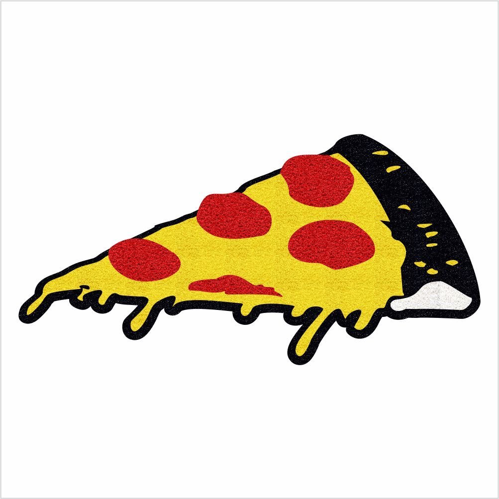 TAPETE PIZZA PARA PORTA DE ENTRADA E DECORÇÃO DE SALA QUARTO E COZINHA ...