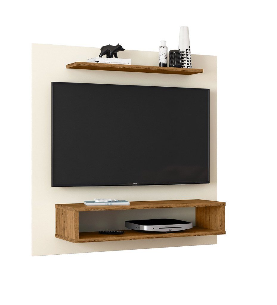 Painel TV 32 Polegadas Fit Nicho e Prateleira MDF - beemóveis ...