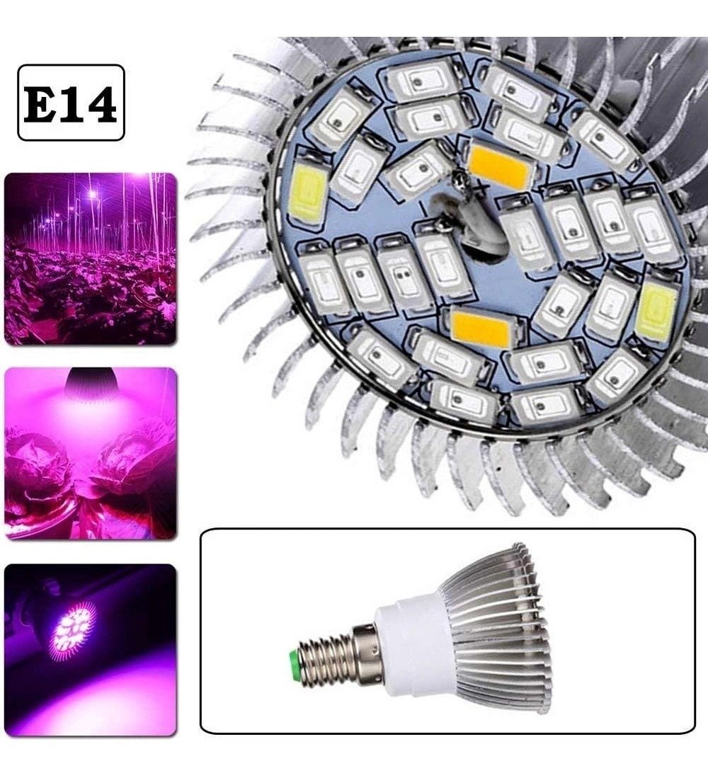 Led Grow Cultivo Indoor Estufa Fullspectrum 28w Bocal E14 Full Spectrum ...