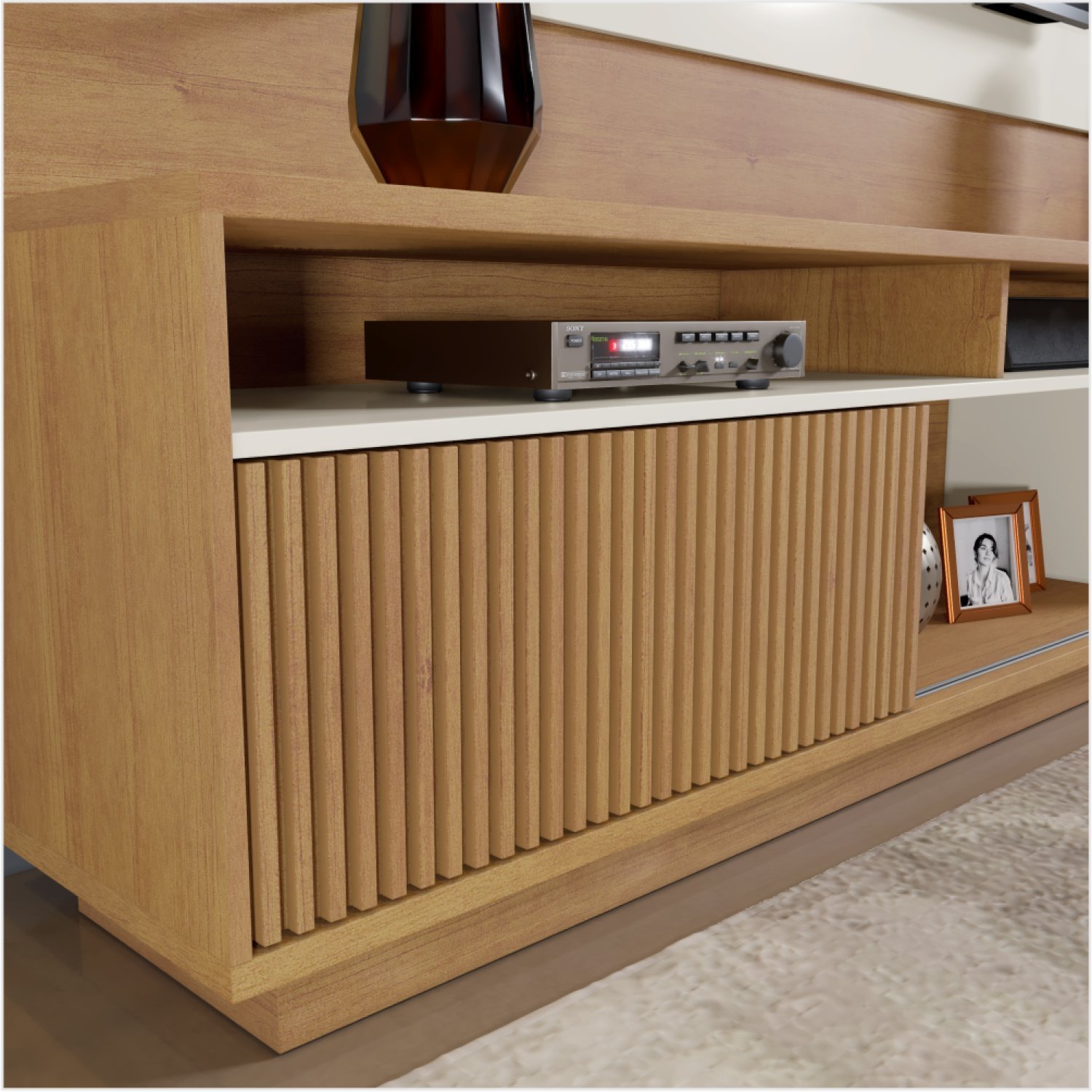 Rack Granada para Tv de até 75 Polegadas Mavaular | MadeiraMadeira