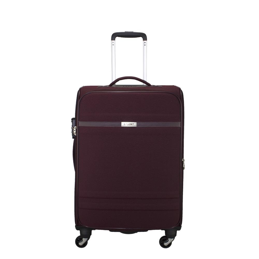 Mala de Viagem Lansay Córdoba Plus Média 23kg Bordô Giro 360º ...