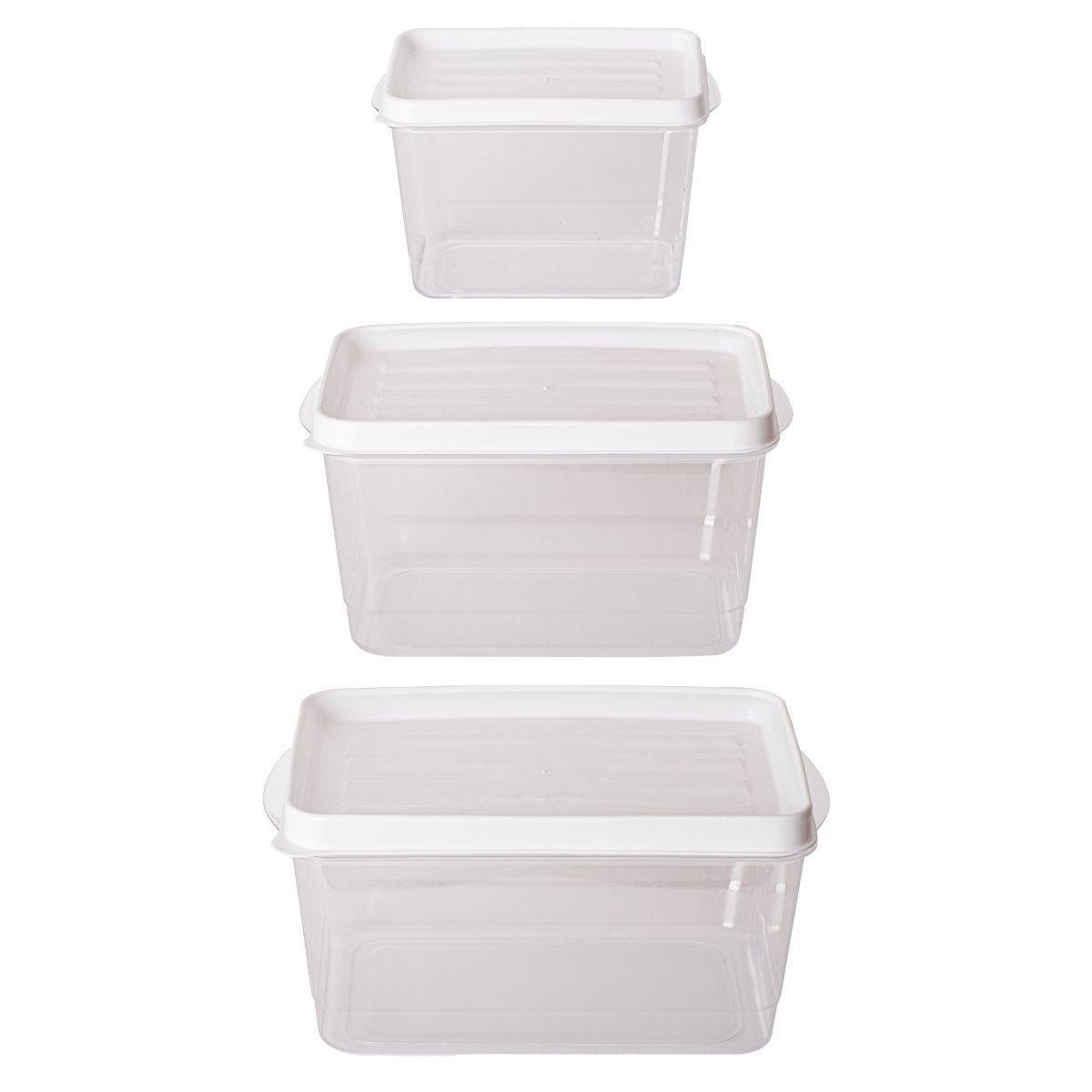 Conjunto Potes Retangulares Resistentes Tamanhos Variados | MadeiraMadeira