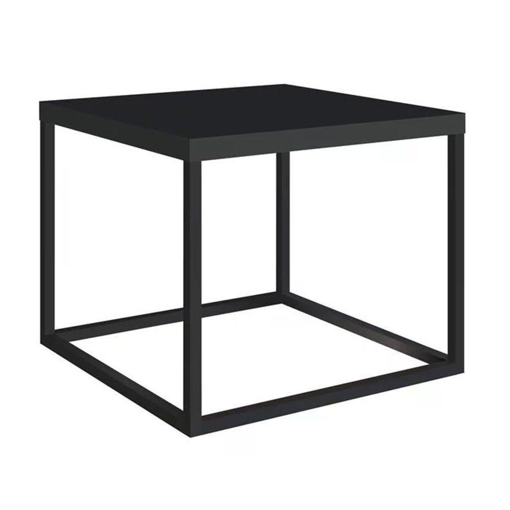 Mesa De Centro Ou Lateral 24801 Linha Complementos Preto | MadeiraMadeira