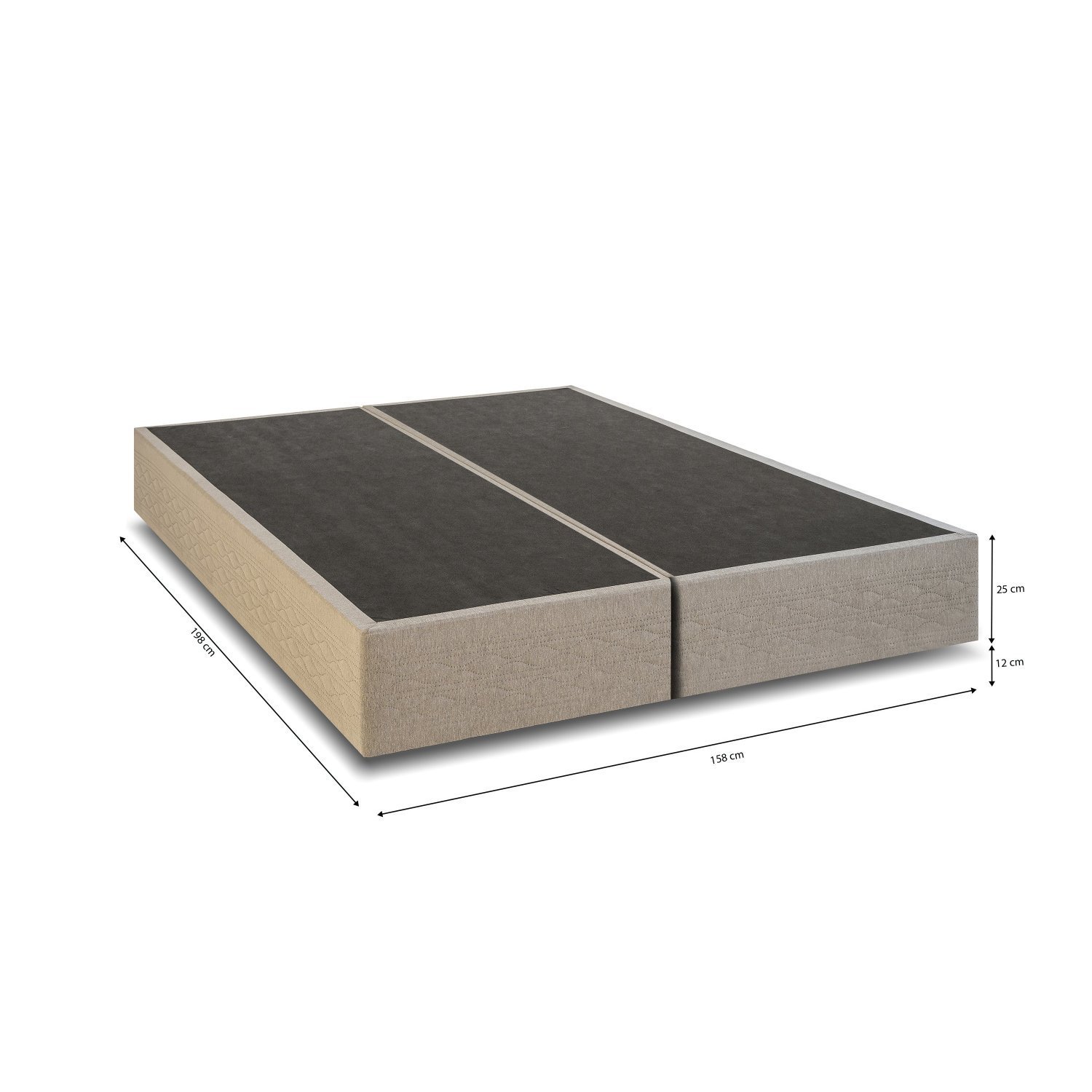 Base Queen Sommier em Madeira 158x198x25cm Ultrasson Pés Invisíveis ...