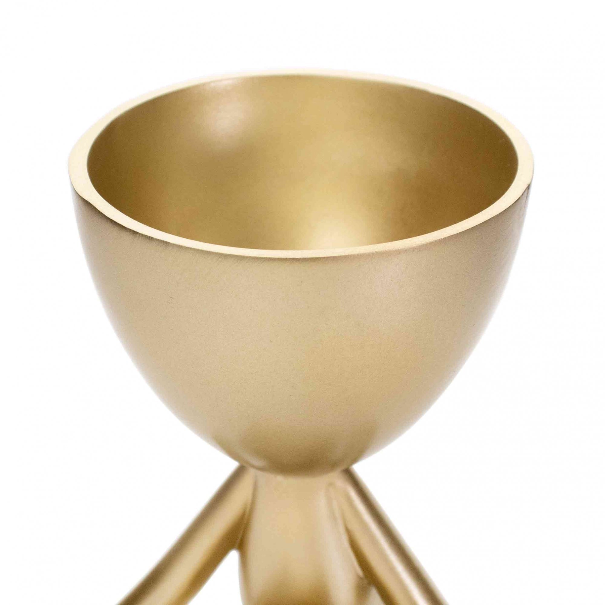 Vaso Decorativo Bob Robert Planta em Poliresina Dourado 14,5x11x10 cm ...