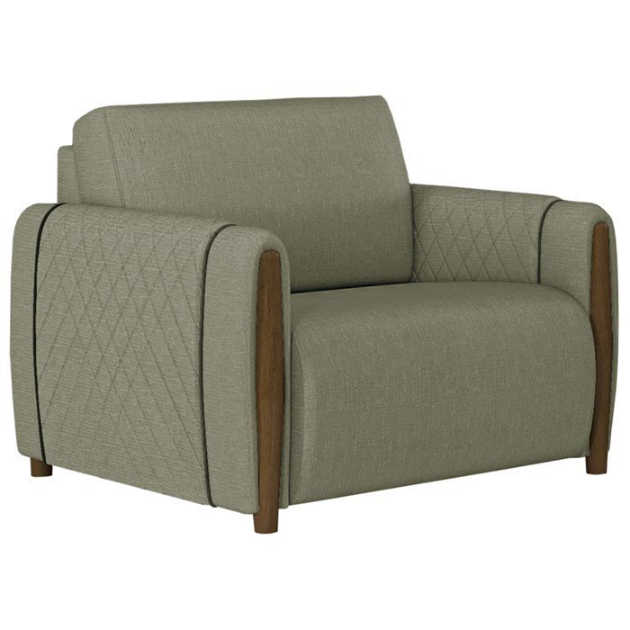 Poltrona Decorativa Pes Em Madeira Encanto TCE 1026 Moll | MadeiraMadeira