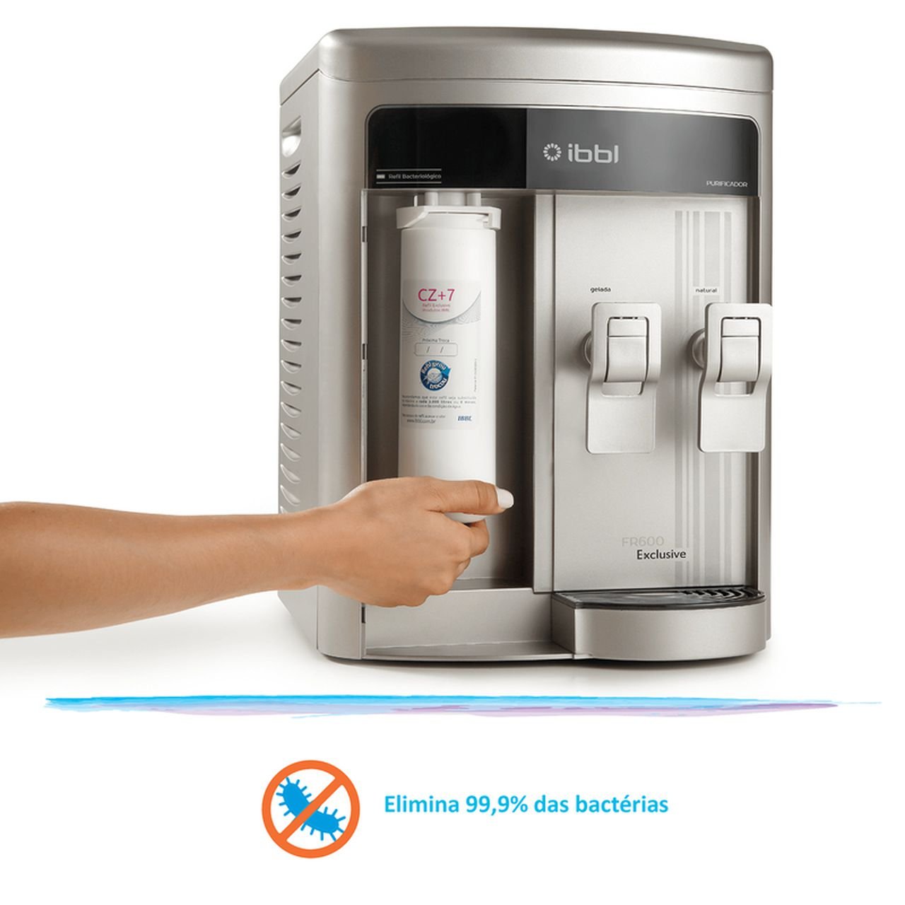 Purificador de Água IBBL FR600 EXCLUSIVE - Preto - 220v - Cinza ...