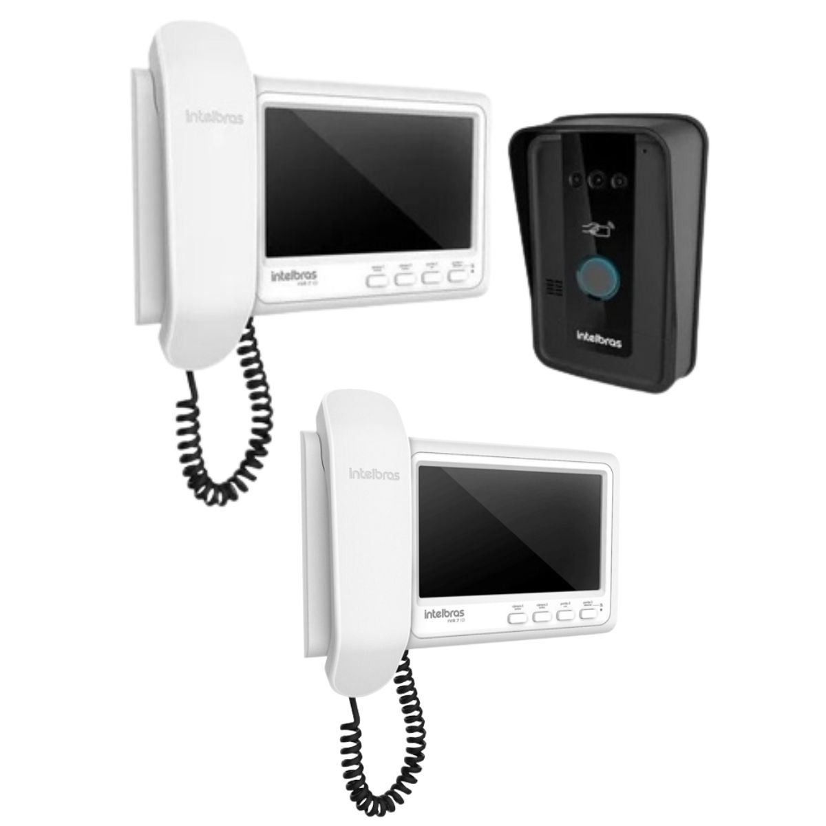 Video Porteiro Interfone Campainha Intelbras Com Acesso Tag 2 Telas ...