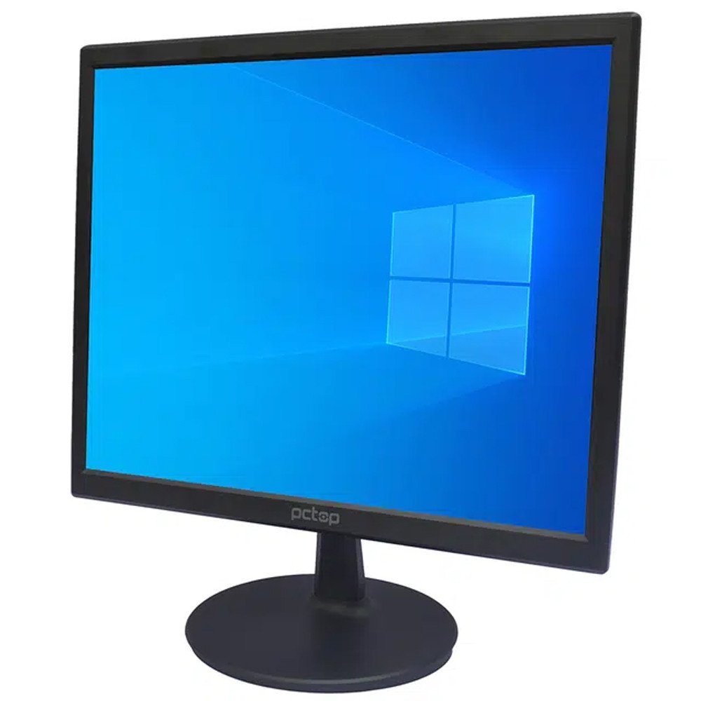 Monitor PCTop LED 19 Polegadas HD 60Hz HDMI VGA Inclinação Ajustável ...
