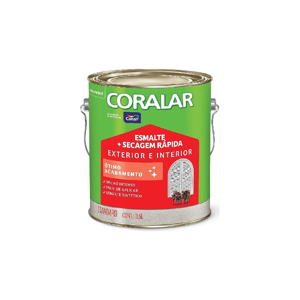 Tinta Sintético Coralar Brilhante Galão 3,6l Escolha a Cor:marrom ...