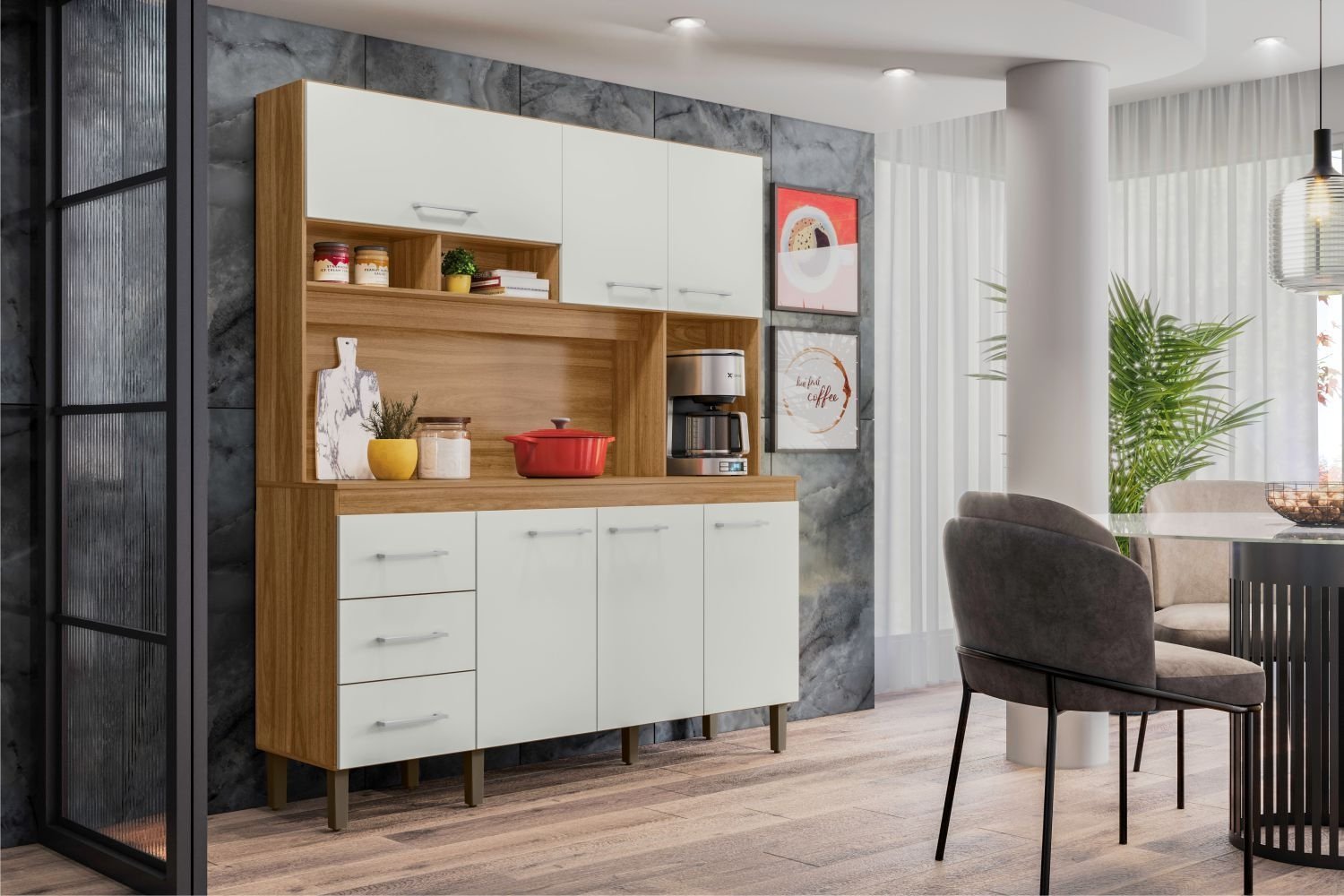 Kit Afonso Nature Off White | MadeiraMadeira
