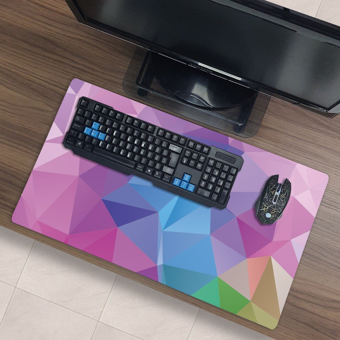 Mouse Pad Gamer Cores Abstratas | MadeiraMadeira