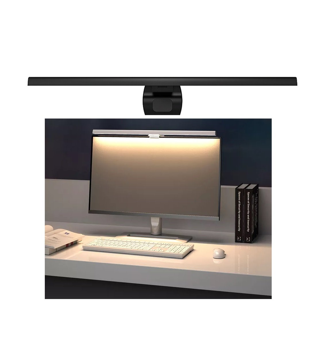 Luminária Usb Barra Led 3 Cores Luz Monitor Notebook TB-30S - Branco ...