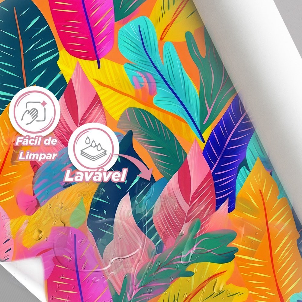 Papel de Parede 3D Painel 1M Folha Bananeira Decorada Jadim Realista ...