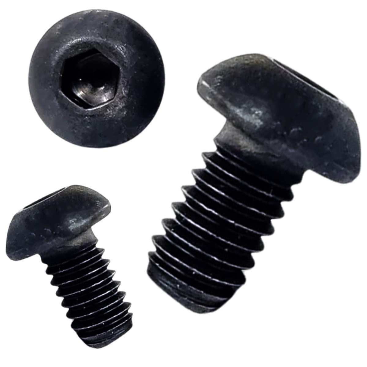 Parafuso Allen M3 X 6 C. Abaulada 12.9 Enegrecido - 1000un | MadeiraMadeira