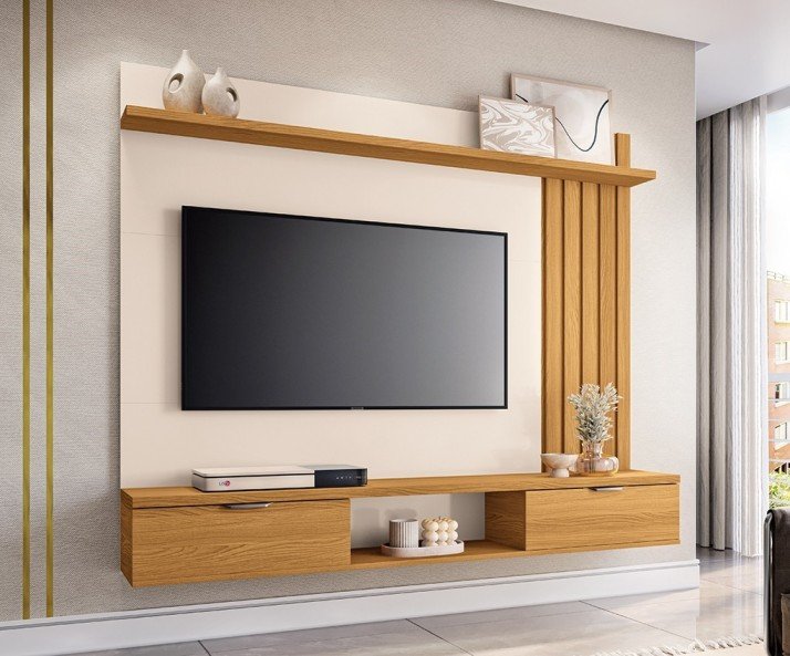 Painel Suspenso para Tv de até 55 Lets - Móveis Hb | MadeiraMadeira
