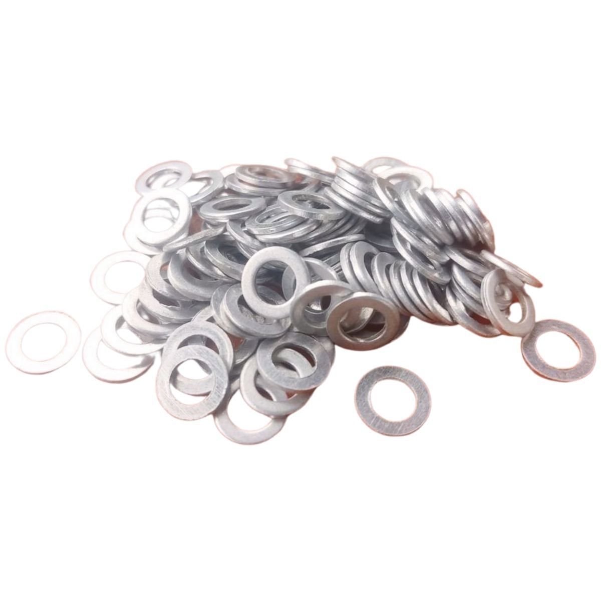 100 Arruela Lisa Anel Junta de Vedação Alumínio 6 X 10 X 1,00mm ...