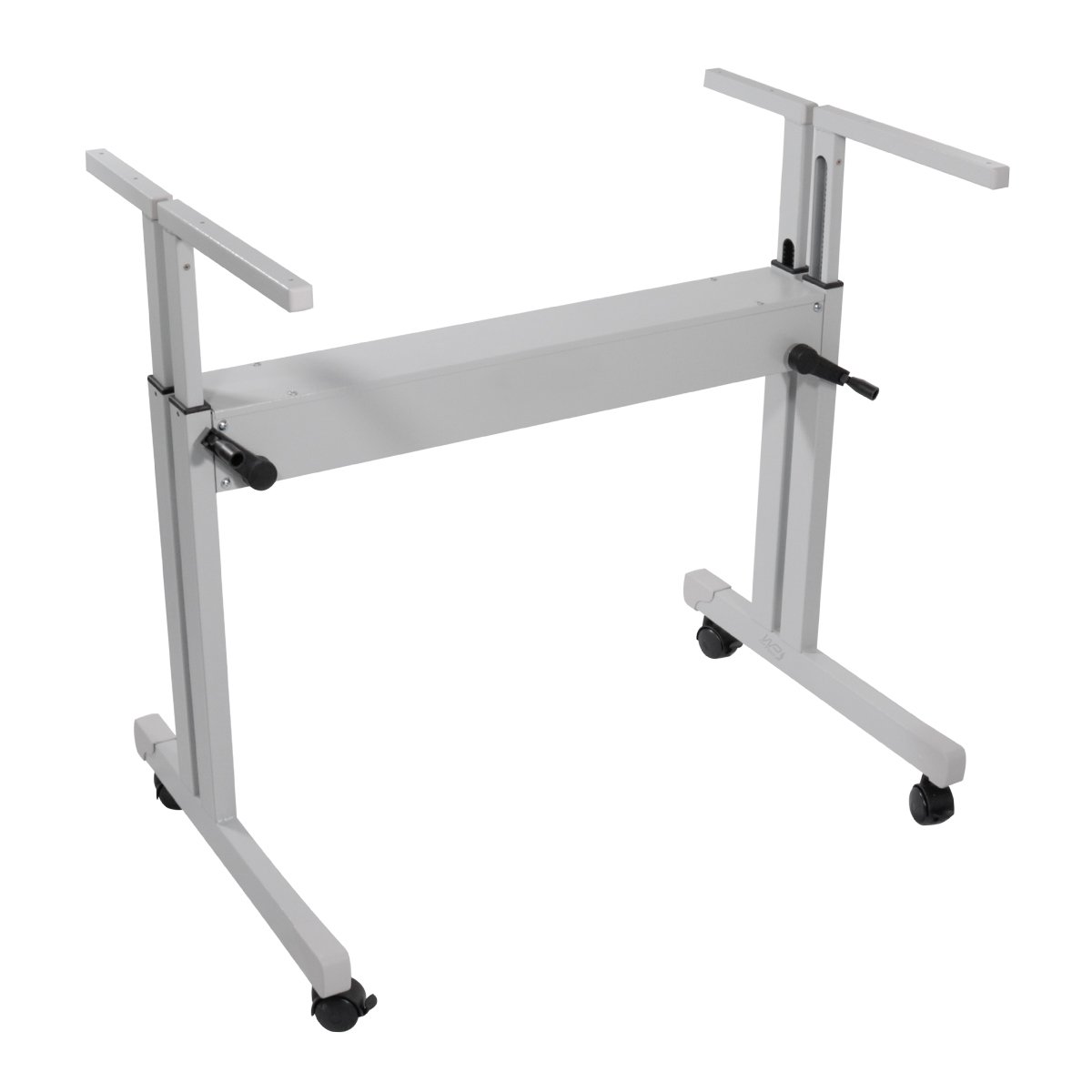 Mesa Ergonômica Dupla Regulável Tampo Portoro Marmorizado Com Rodinhas ...