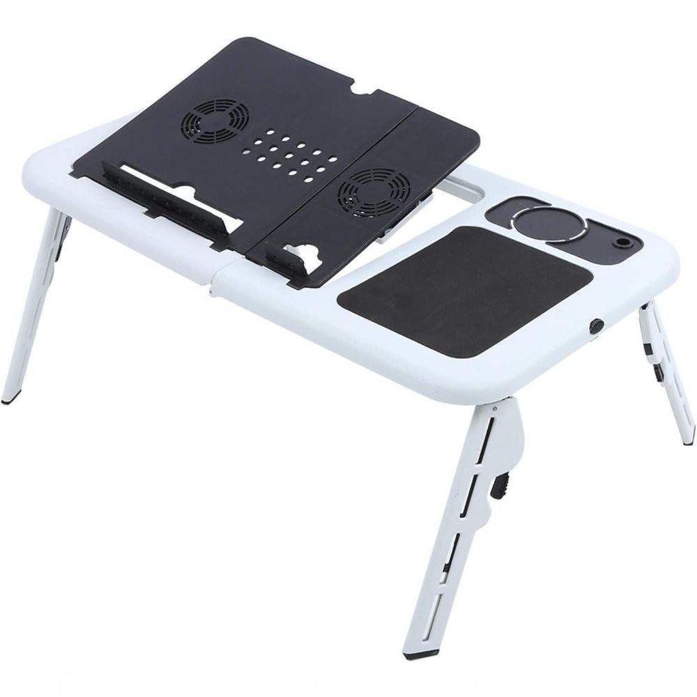 Mesa Notebook com 2 Coolers Usb Dobrável Cama Sofa E-table | MadeiraMadeira
