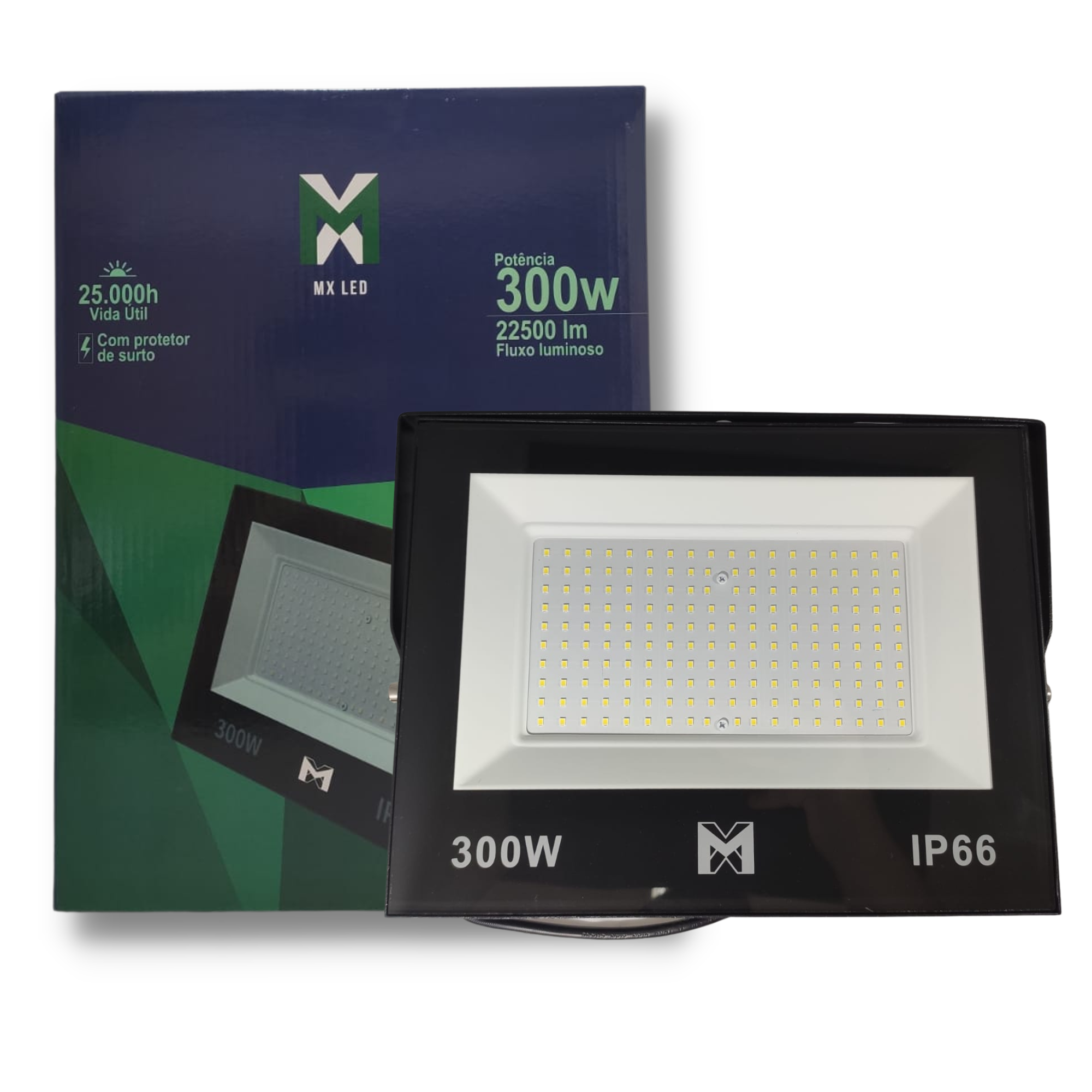 Refletor Led 300w Bivolt Branco Frio 6500k Maxxy Led | MadeiraMadeira