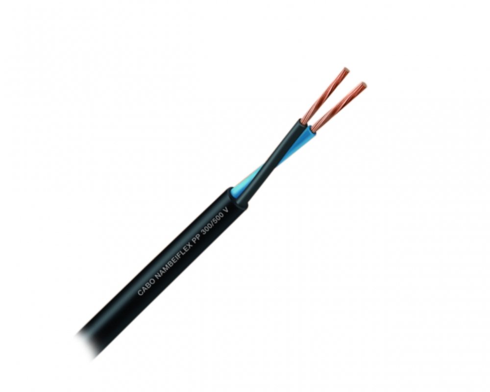 Fio Cabo Pp Nambeiflex 500v 2x1,0mm | MadeiraMadeira
