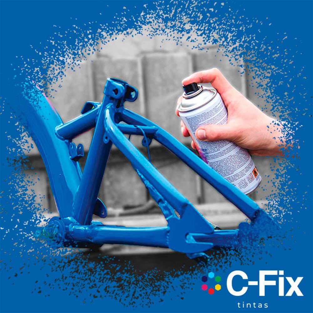 Kit 5 Tintas Spray Cinza Escuro Uso Geral Int/Ext 400ml CFix | MadeiraMadeira