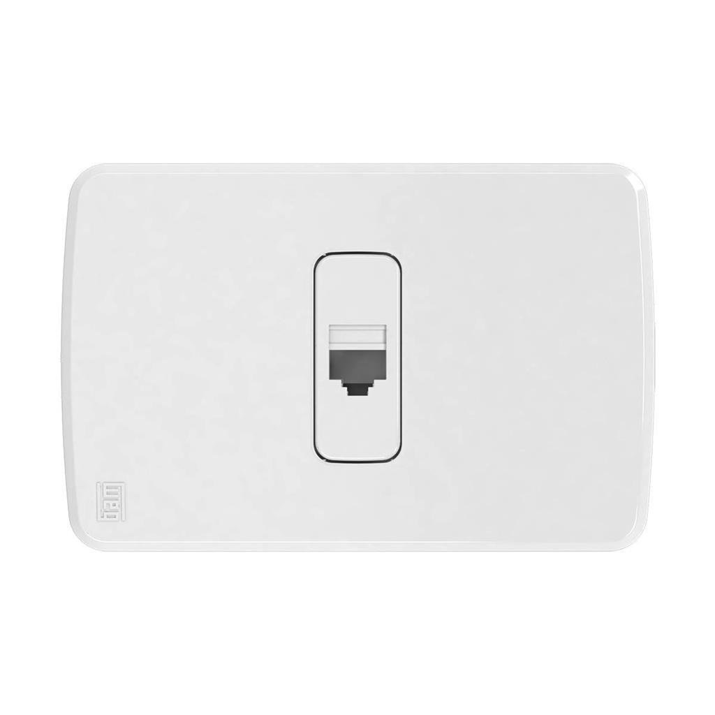 Conjunto Tomada Rede Keystone Rj45 Cat5E 4X2 Branco Composé ...