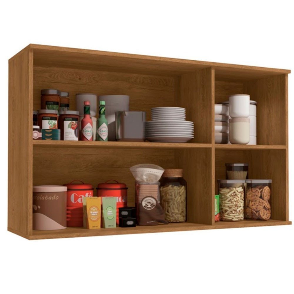 Cozinha Completa Modulada Lótus com Balcão e Nicho para Microondas com ...