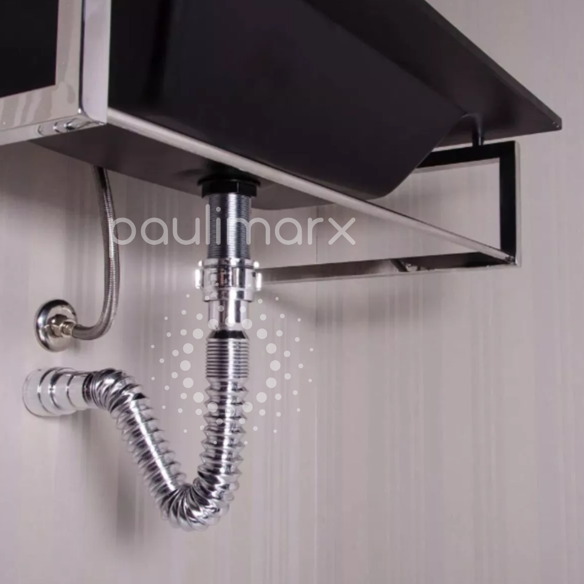 Kit 10 Sifão Sanfonado Cromado Cozinha Pia Banheiro Tanque Universal ...