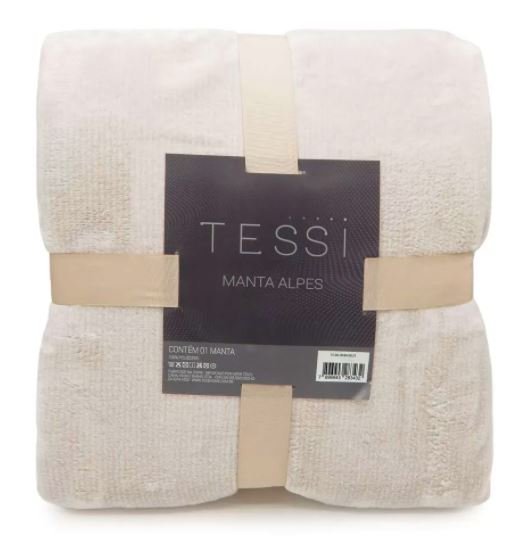 Manta Tessi King Alpes Flannel Toque Extra Macio 2,40m x 2,60m ...