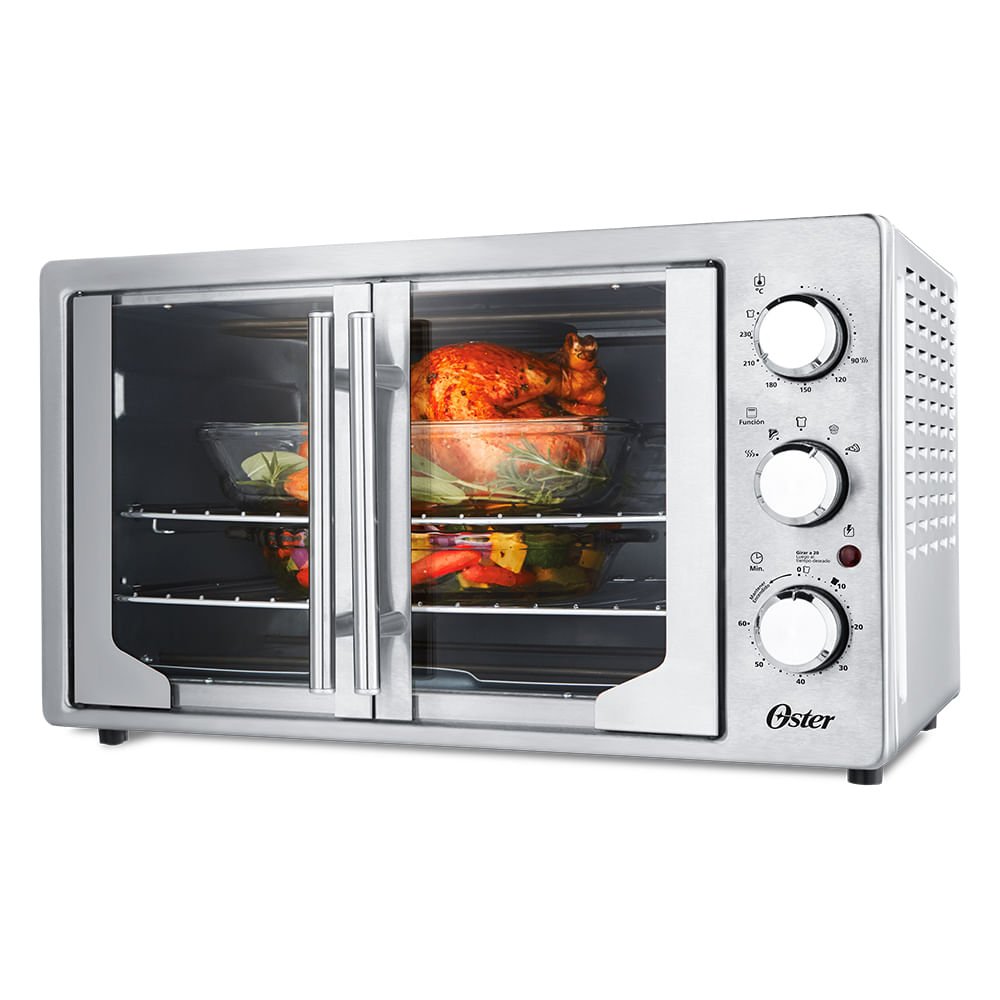 Forno Elétrico Oster 42L Porta Dupla French Door - 127V | MadeiraMadeira