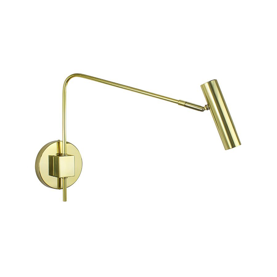 Arandela Cabeceira Articulada Dourado Polido AR2070 | MadeiraMadeira