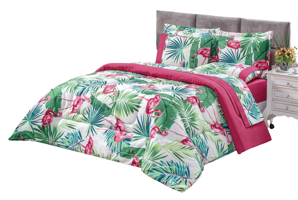 Kit edredom queen 3 peças dupla face 240cm x 220cm deixe sua cama ...