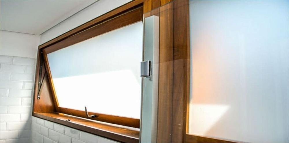 Janela Maxim ar de alumínio maxx Amadeirado - 80x80 | MadeiraMadeira