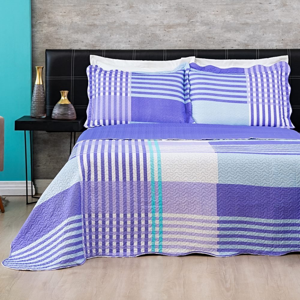 Colcha Estampada Dupla Face Bouti Solteiro 02 Peças - Nivus Bia ...