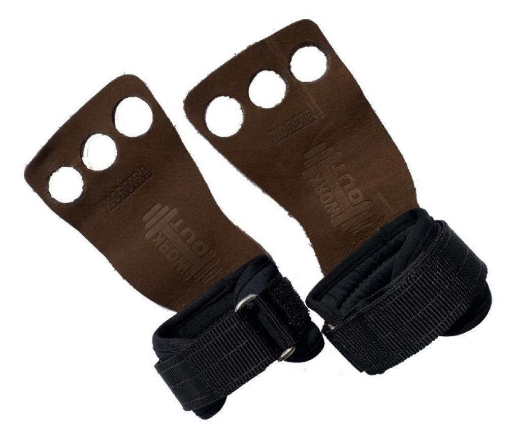 Luva Hand Grip Workout para Cross Training 3 Furos Couro - G ...
