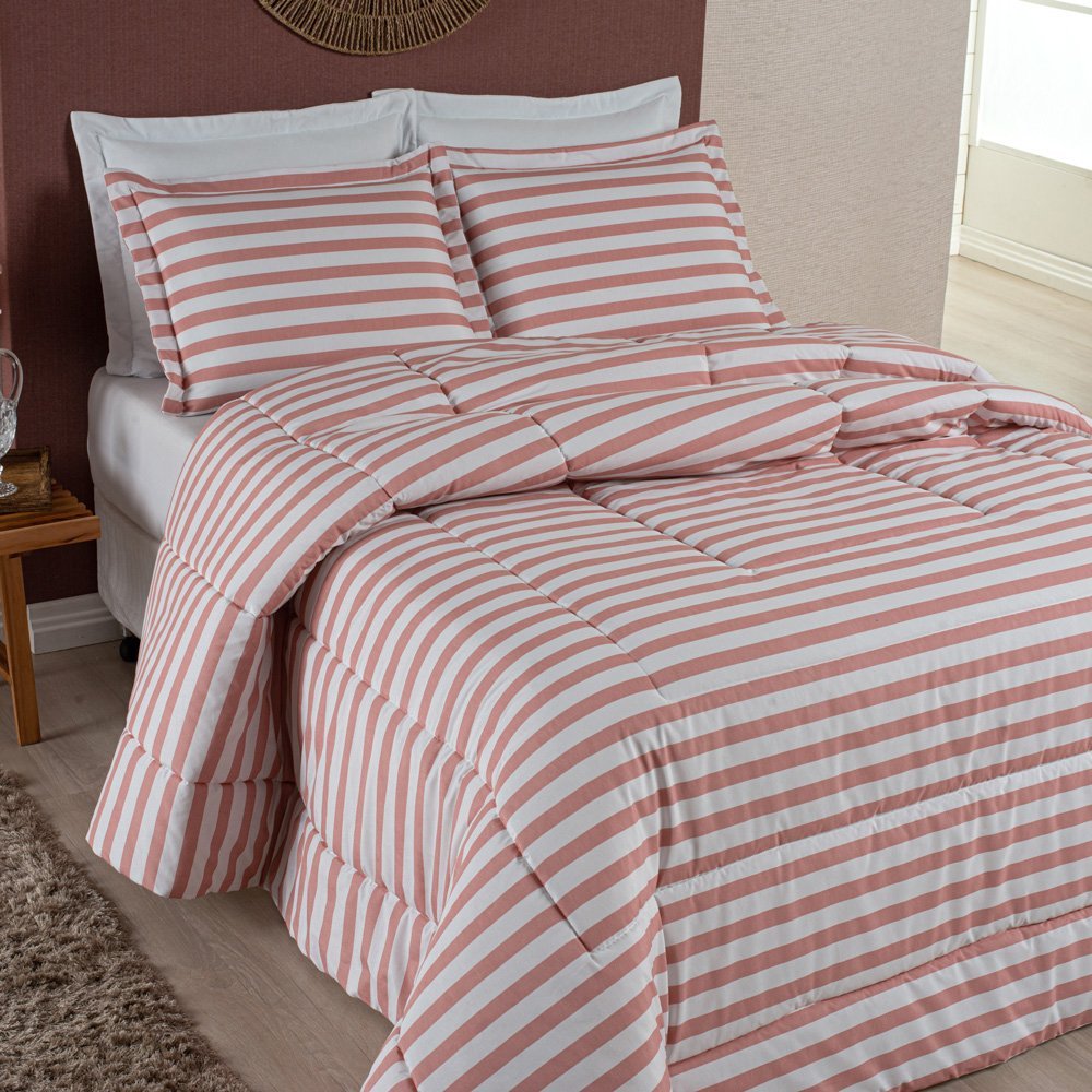 Edredom Queen Size 3 Peças Blessed Dupla Face com Porta e Edredon ...