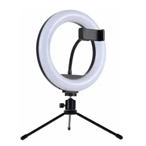 Ring Light de Mesa Iluminador de Led Tripé 8 Polegadas com S | MadeiraMadeira