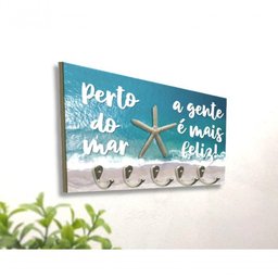 Placa + Porta Chaves Náutico | MadeiraMadeira