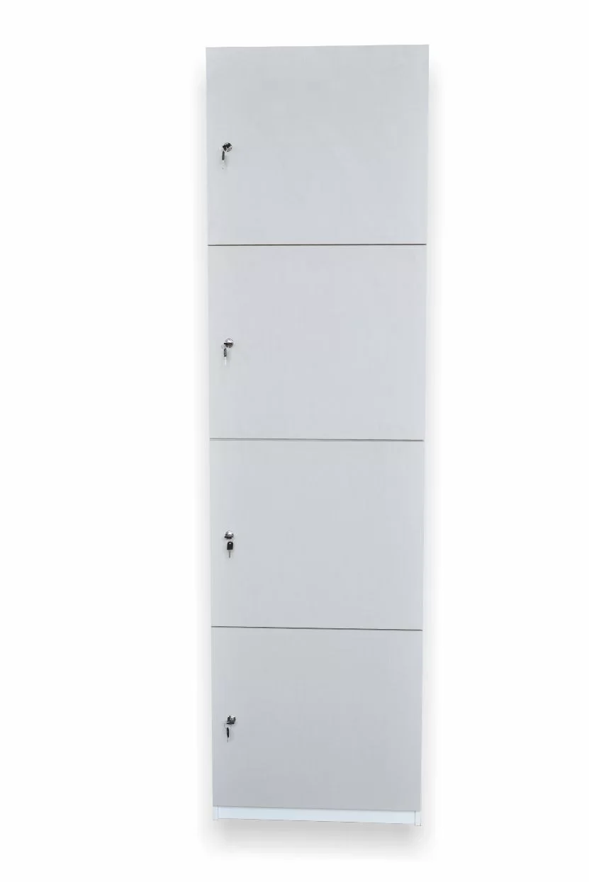 Armário 4 portas guarda volume locker com chave em mdf | MadeiraMadeira
