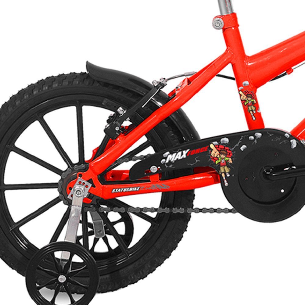 Bicicleta Infantil Aro 16 Status Bike Max Force Freio V-Brake 1 Marcha ...