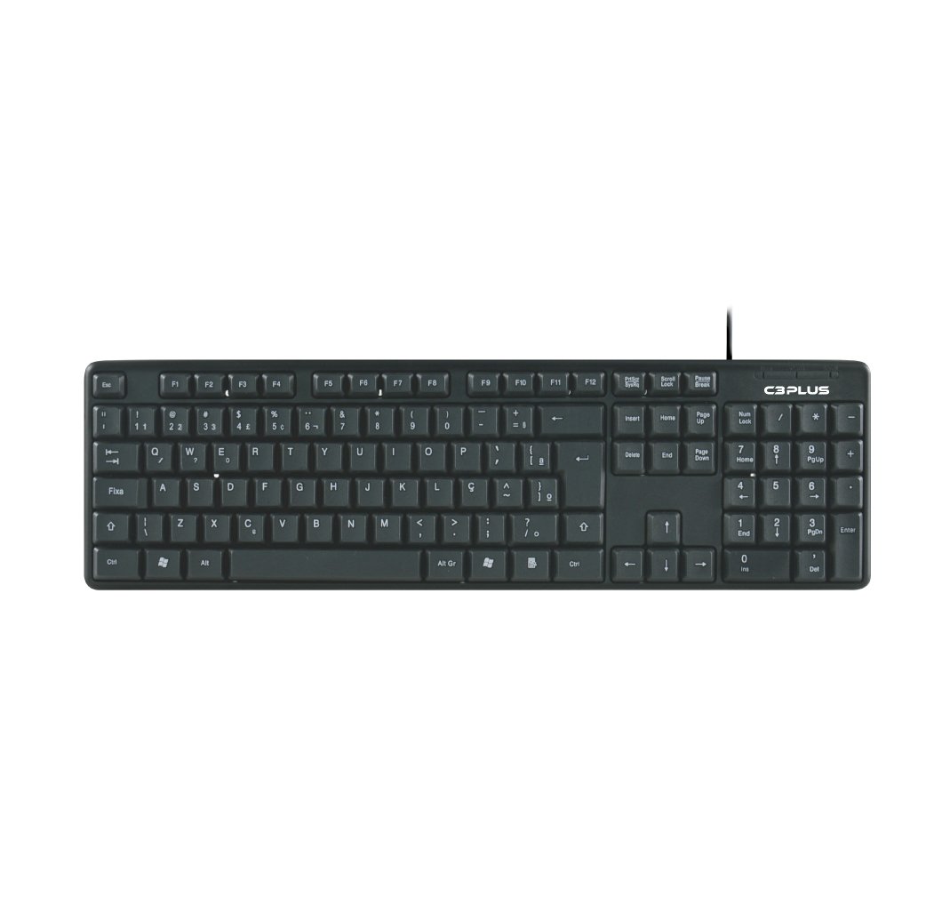 Teclado C3-Tech USB Padrão KB-15BK Preto C3 Tech | MadeiraMadeira