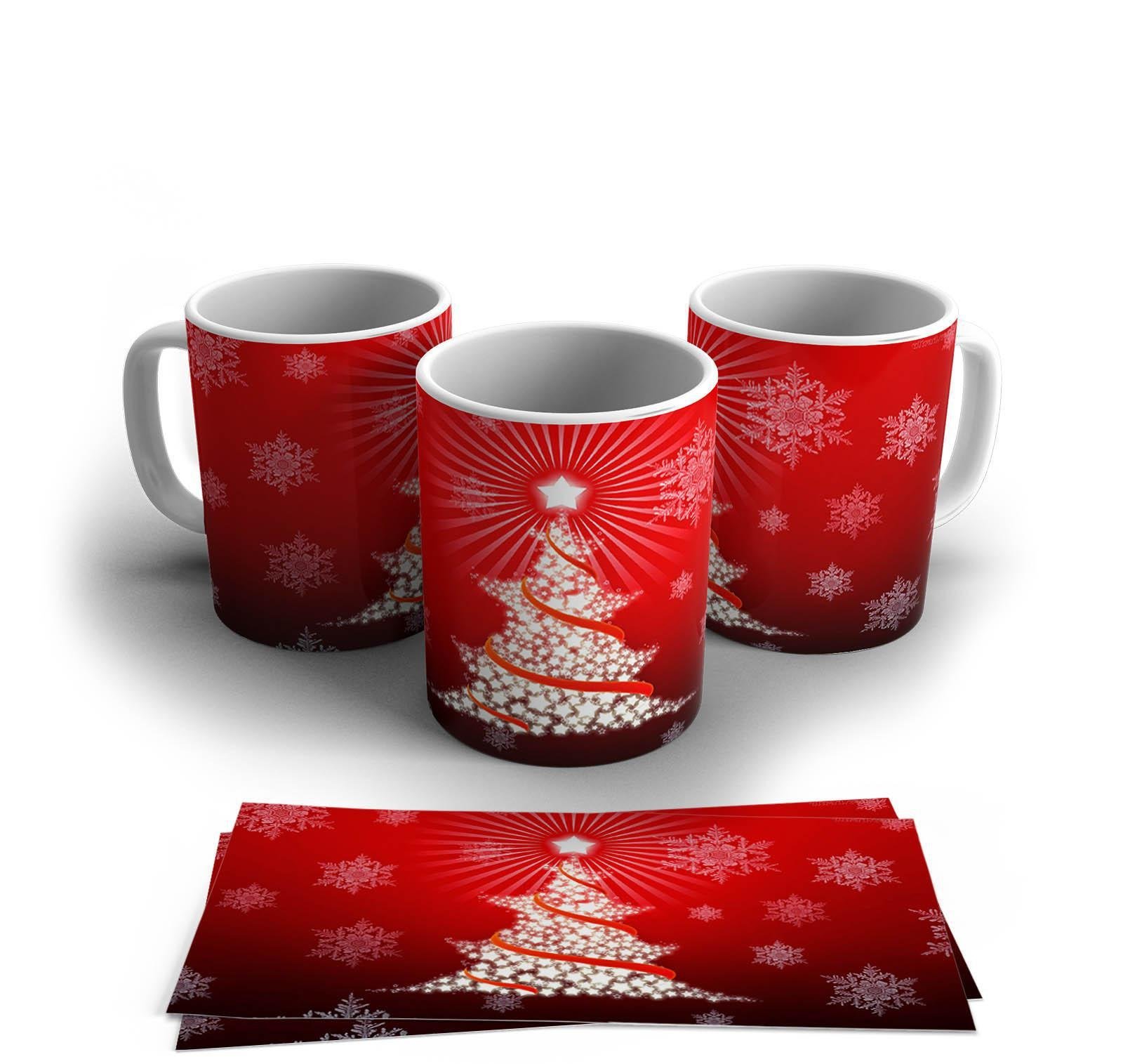 Caneca Personalizada De Natal Com Árvores Natalinas - 5287 | MadeiraMadeira
