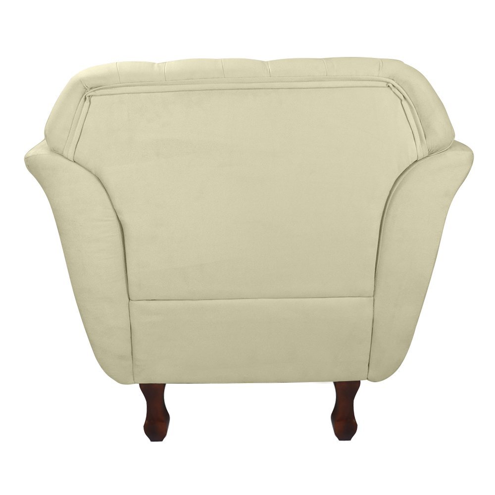 Kit 2 Poltrona Decorativa Cadeira Para Recepção Escritório Sala Salão ...