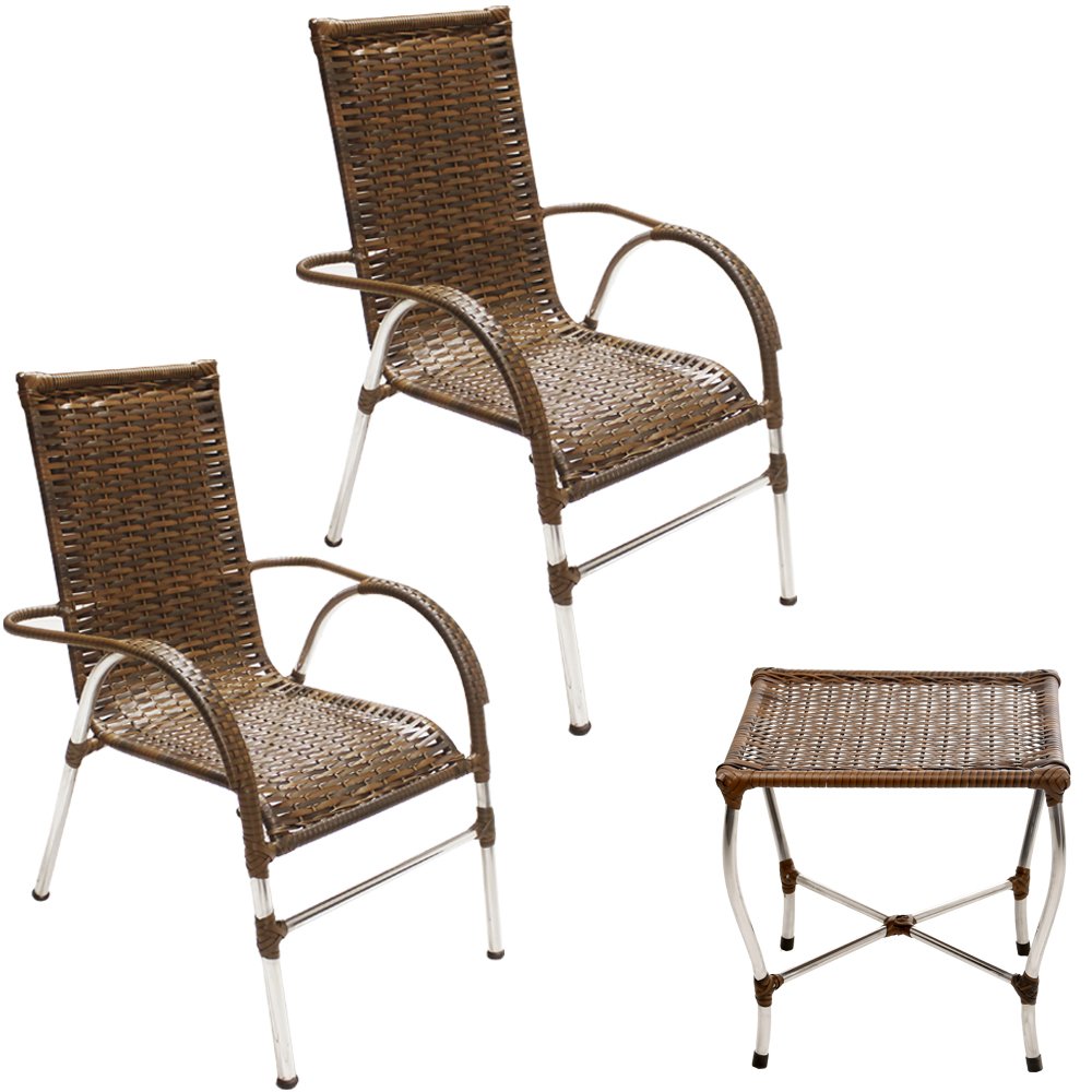 Cadeira em Alumínio para Área Varanda Vime Edícula Sacada Trama ...