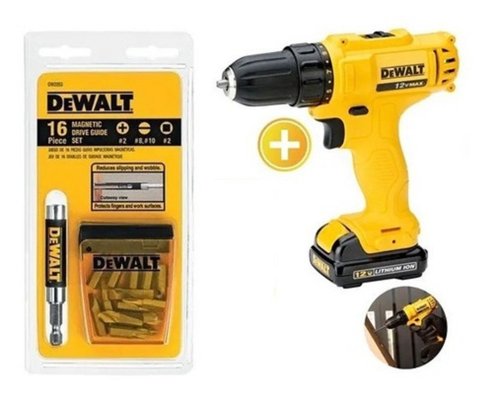 PARAFUSADEIRA 12V 3/8+ KIT BITS DW2053 | MadeiraMadeira