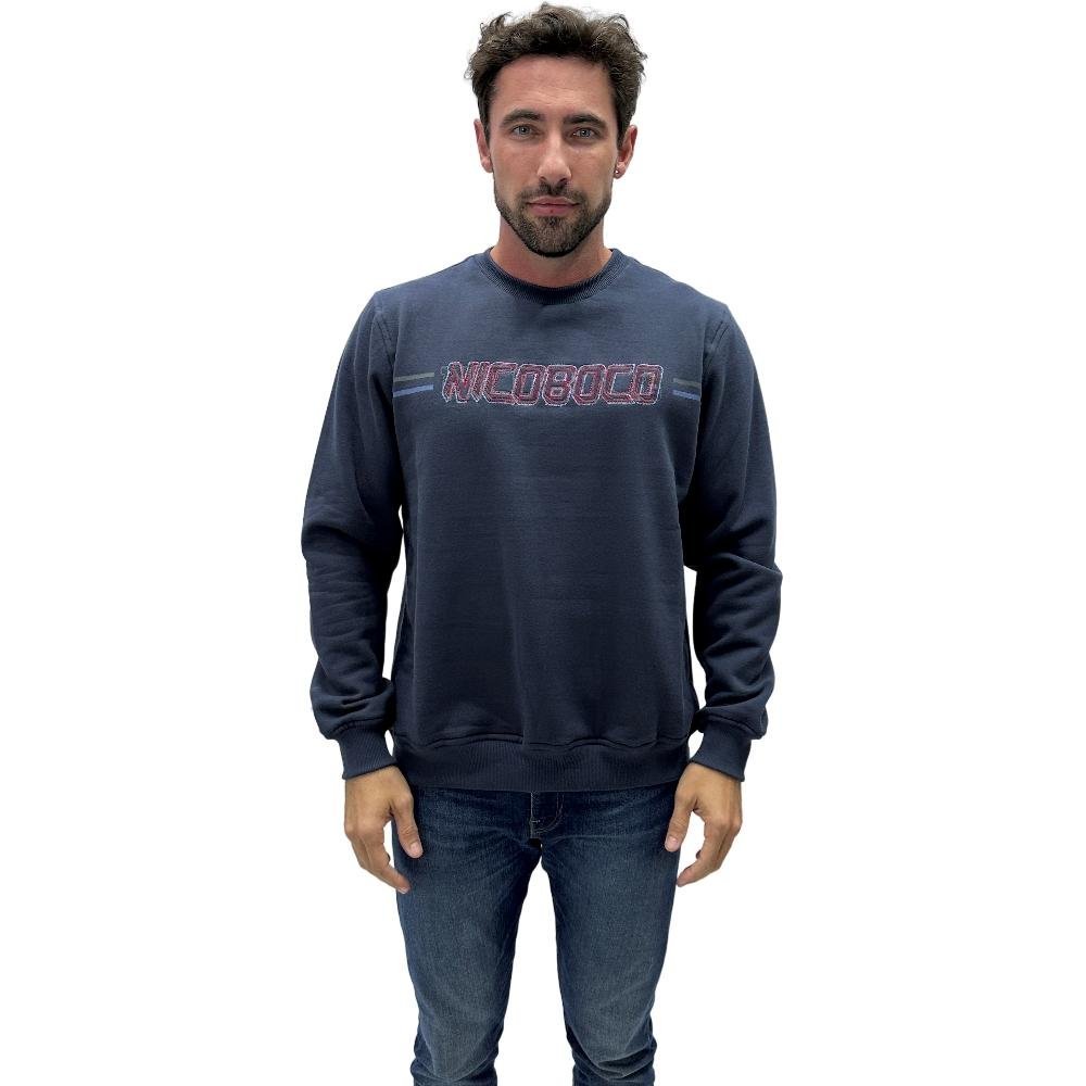 Blusa Nicoboco Fechada de Moletom Masculina NICO BOCO P Marinho | MadeiraMadeira